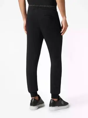 Philipp Plein Logo-patch Drawstring Track Pants - Black