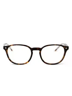 Giorgio Armani Pantos-frame Glasses - Brown