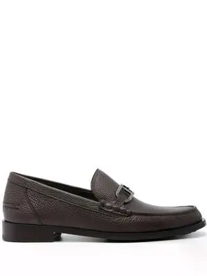 Fendi O’lock Leather Loafers - Brown