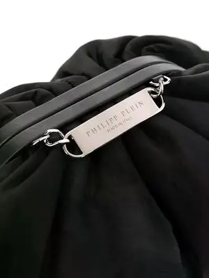 Philipp Plein Logo Plaque Clutch