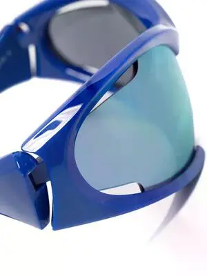 Balenciaga Dynamo Oversize-frame Sunglasses - Blue