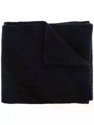 N.peal Ribbed Cashmere Scarf - Blue