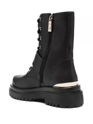 Just Cavalli Logo-plaque Combat Boots