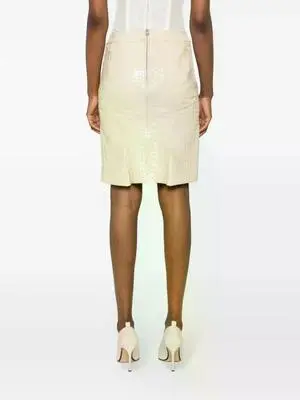 TOM FORD Patent Crocodile-embossed Mini Skirt