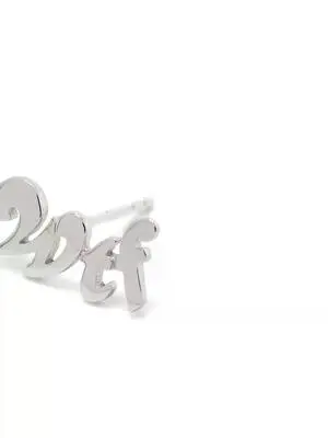 TRUE ROCKS Wtf Stud Earring - Silver