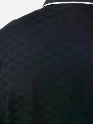 Emporio Armani Textured Knit Polo Shirt