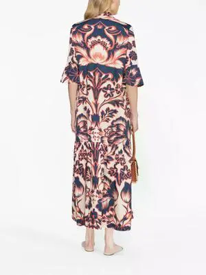 La DoubleJ Artemis Cotton Midi Dress - Blue
