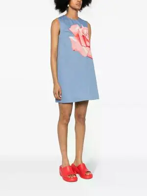 Kenzo Rose-embroidered Mini Dress