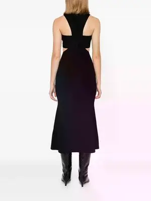Alexander McQueen Slashed Harness Midi Dress