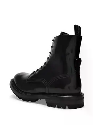 Alexander McQueen High-shine Ankle Boots