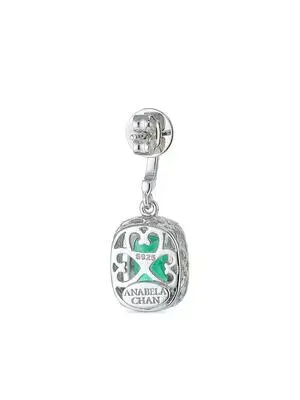ANABELA CHAN 18kt White Gold Comet Emerald Earrings