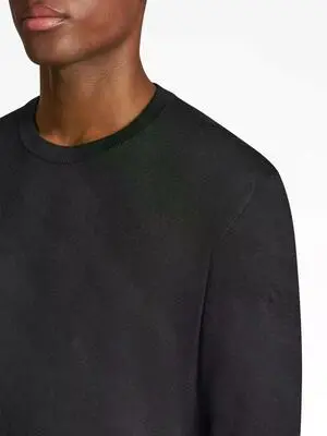 Etro Logo-embroidered Crew-neck Jumper - Black