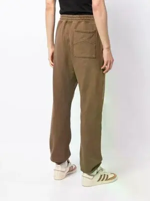 Rhude Drawstring-waist Cotton Track Pants - Brown