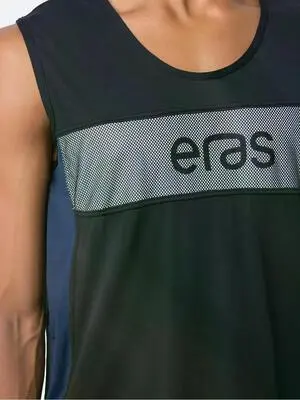 AMIR SLAMA Cotton Logo Print Tank Top