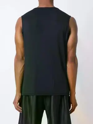 AMIR SLAMA Cotton Logo Print Tank Top