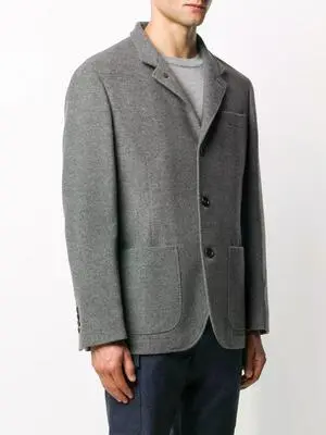 Brunello Cucinelli Boxy Fit Button-down Jacket - Grey