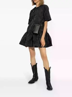 GANNI Botanical Jacquard Mini Dress