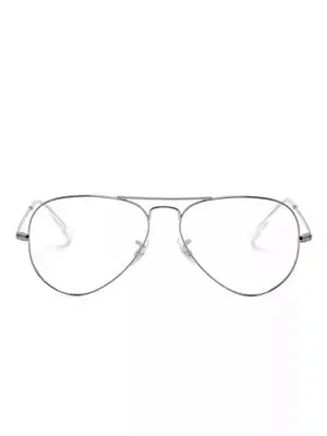 Ray-ban Aviator Frame Glasses - Silver