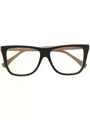 Max Mara Square-frame Glasses - Brown