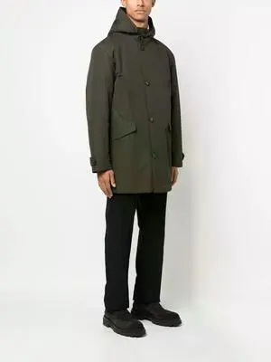 LISKA Button-front Hooded Coat