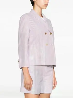 Thom Browne Striped Double-breasted Jacket