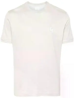 Eleventy Logo-embroidered Cotton T-shirt