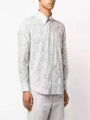 Thom Browne Printed Cotton Shirt