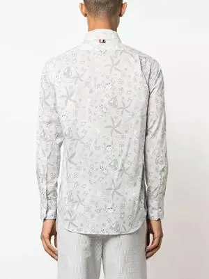Thom Browne Printed Cotton Shirt