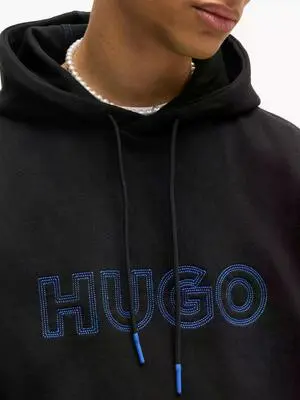 Hugo Stitched-logo Hoodie