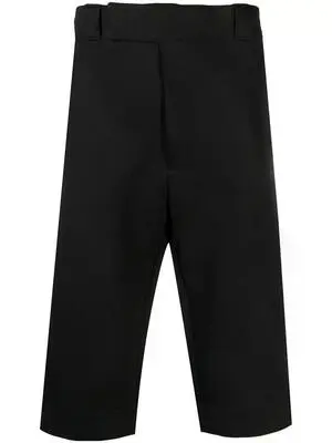 Prada Logo Patch Cropped Trousers