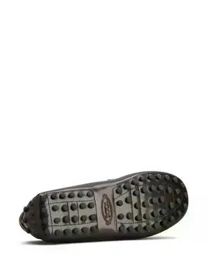TOD'S Logo-plaque Leather Loafers