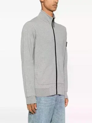 Stone Island Cotton Fleece Sweatshirt - Grey