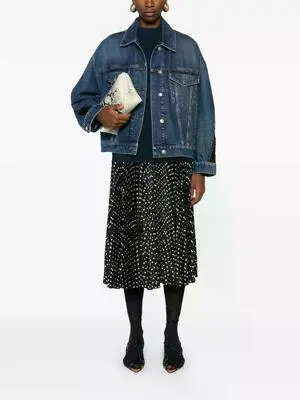 Stella McCartney Lace-detailed Denim Jacket