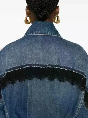 Stella McCartney Lace-detailed Denim Jacket