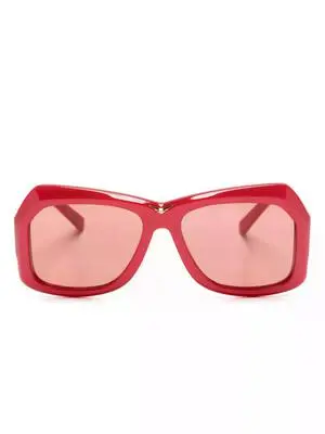 Marni Tiznit Geometric-frame Sunglasses - Red