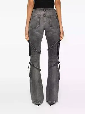 COURREGES Multi-strap Flared Jeans