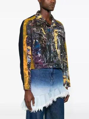 CHARLES JEFFREY Painted Denim Jacket