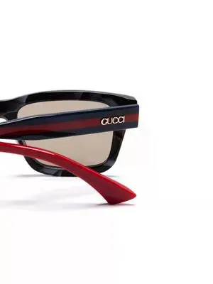 Gucci Square-frame Sunglasses - Blue