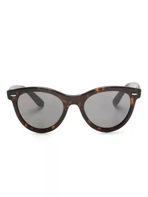 Ray-ban Wayfarer Round-frame Sunglasses - Brown