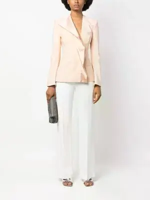 GENNY Single-breasted Asymmetric-lapel Blazer