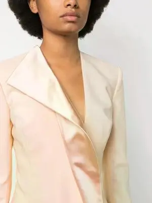GENNY Single-breasted Asymmetric-lapel Blazer
