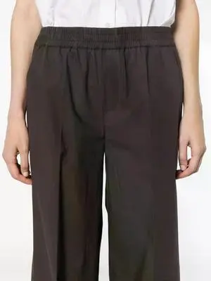 P.a.r.o.s.h Wide-leg Pleated Cotton Poplin Trousers