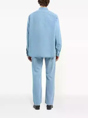 Gcds Wirdo Denim Shirt - Blue