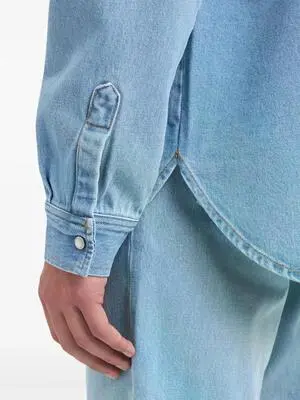 Gcds Wirdo Denim Shirt - Blue