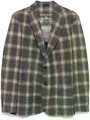 CIRCOLO 1901 Checked Blazer - Brown