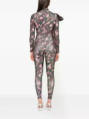 ATU BODY COUTURE Floral Print Mock Neck Jumpsuit