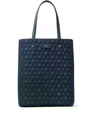 JIMMY CHOO Lenny M-m Denim Tote Bag - Blue