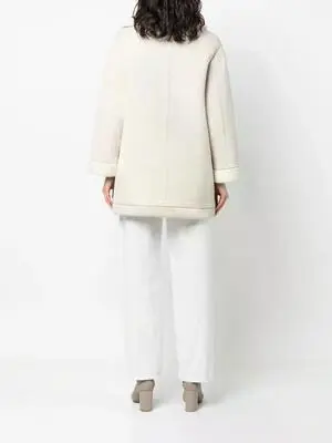 BARRIE Cashmere-alpaca Buttoned Coat