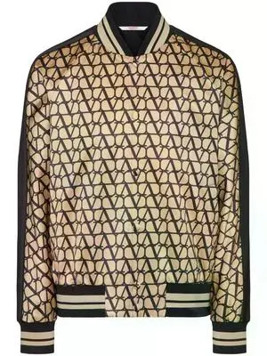 Valentino Garavani Toile Iconographe Bomber Jacket - Neutrals
