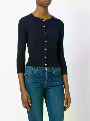 N.peal Cropped Cashmere Cardigan